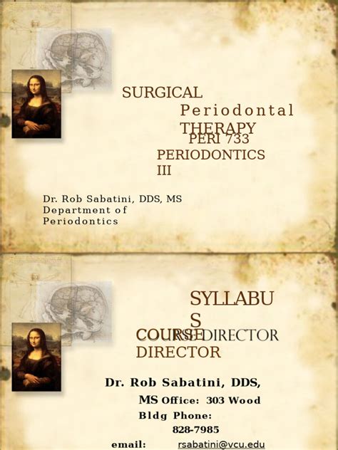 Lecture 1 Course Intro 2024 Pdf Periodontology Dentistry
