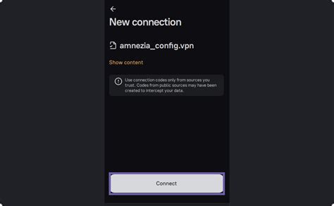 Connecting Via Configuration File Amnezia Docs
