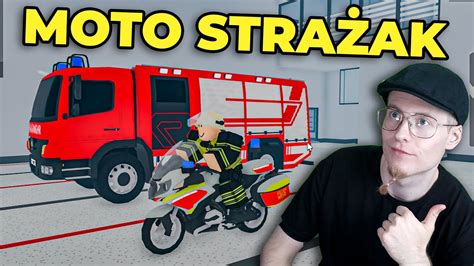STRAŻAK NA MOTOCYKLU JEST NAJLEPSZY Hogaty Bartek i Ola w Roblox