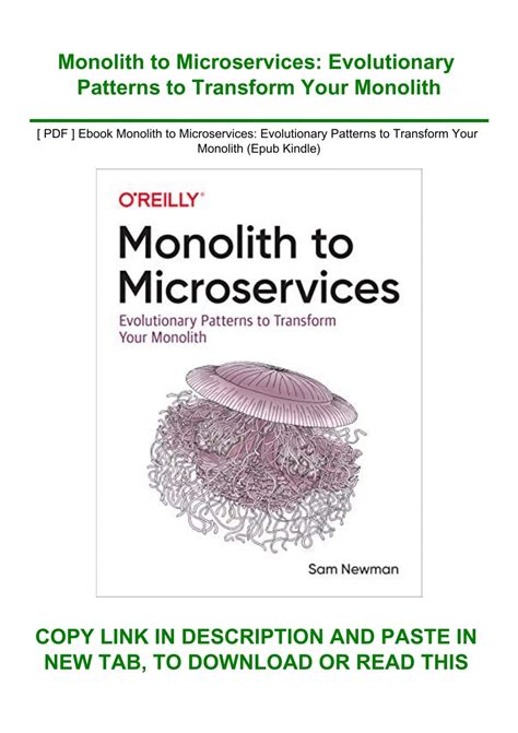 Pdf Ebook Monolith To Microservices Evolutionary Patterns To