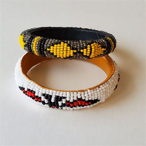 Seed Bead Bangle Etsy