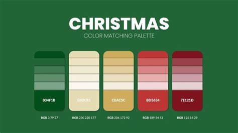 Las Paletas De Colores Del Tema Navideño O Los Esquemas De Colores Son
