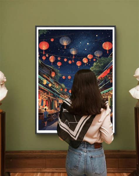 Chiang Mai Poster Stunning Art Print Of Chiang Mais Vibrant Night