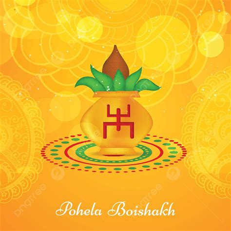 Indian Bengali New Year Background Year Pahela Holiday Vector Year