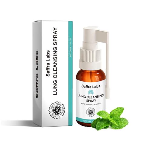 Saffra Labs Velvaflow Lung Cleansing Spray，powerful Lung