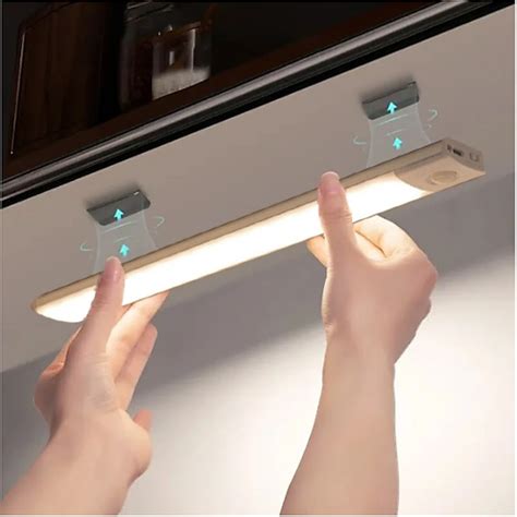 Sensor Led Lights Human Body Induction Led Light Strip 3 Colors Ultra