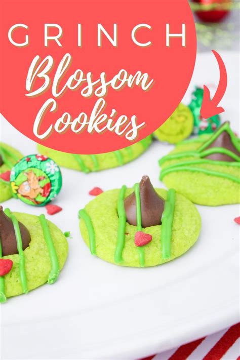 Delicious Grinch Blossom Cookies
