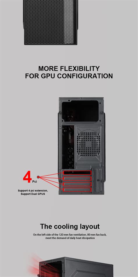 Oem Custom Pc Cabinet Atx Mini Integrated Display Chassis