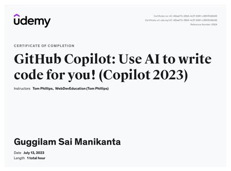 sai manikanta guggilam on linkedin udemy course completion certificate