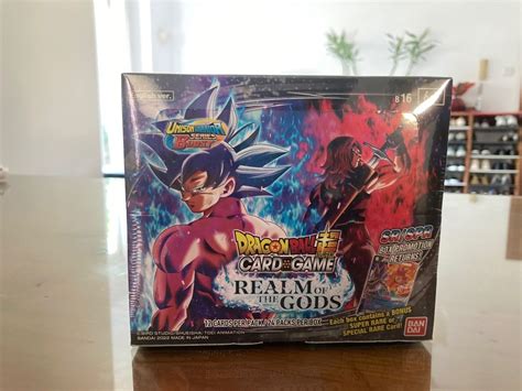 Dragonball Cards Super Tcg Realm Of The Gods Booster Box Hobbies
