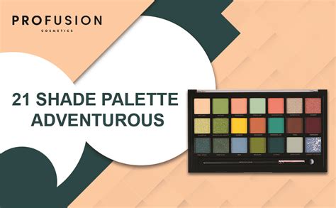 Profusion Cosmetics Adventurous 21 Shade Eyeshadow Palette