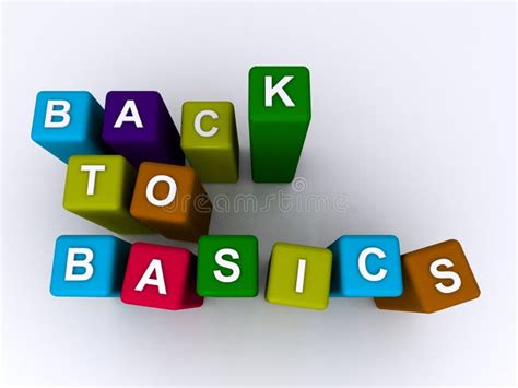 Back To Basics Stock Image Image Of Uppercase Advice 50576769