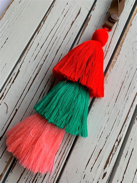 Leather Loop 3 Tier Mega Tassel