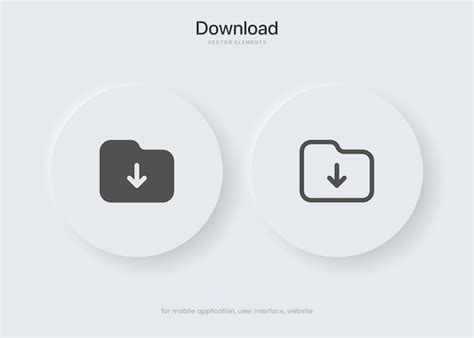 Premium Vector 3d Download Button Icon Upload Icon Down Arrow