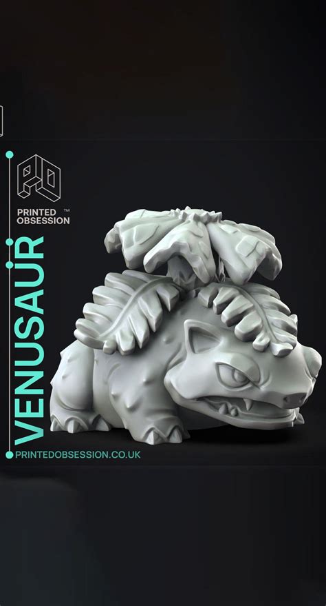 Venusaur Pokemon Fan Art 3d Model By Printedobsession On Thangs