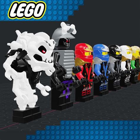 Файл STL Lego Ninjago Все персонажи D печатный дизайн для загрузкиCults