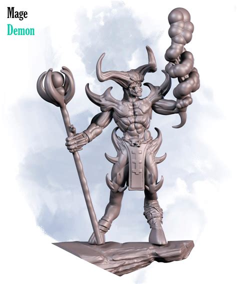Demon Mage 3d Model By Toy Lab On Thangs