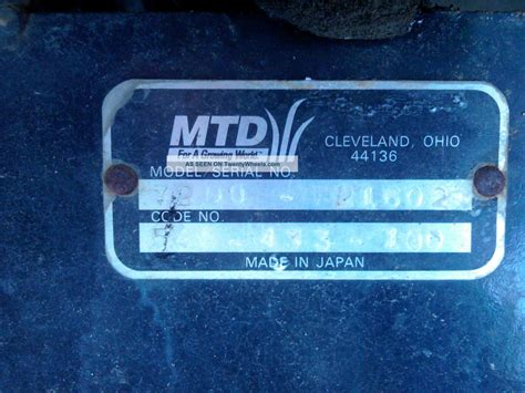 Cub Cadet 7200 Loader Backhoe Made In Japan By Mitsubishi