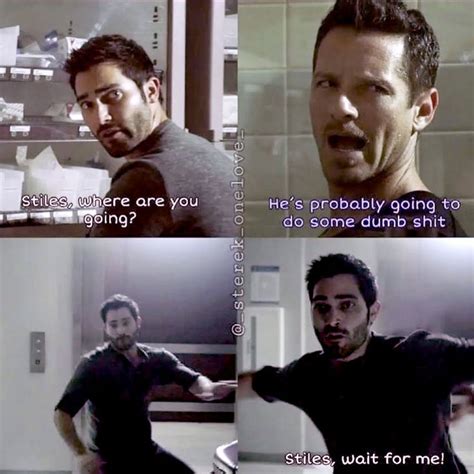 Sterek Stiles Stilinski X Derek Hale Teenwolf By Sterek Onelove Ig Teen Wolf Funny Teen
