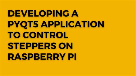 Building A Motor Control Application With Pyqt5 On Raspberry Pi Medium