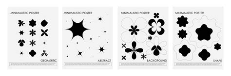 추상적인 기하학적 포스터 트렌디한 미니멀리즘 카드 레트로 미래주의 Y2k 바우하우스 미니멀리즘 현대 기하학 간단한 디지털