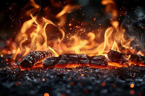 Flame Texture Flames On Black Background Flames Flying Up Fire