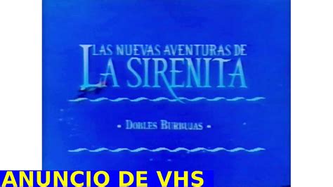 Anuncio Las Nuevas Aventuras De La Sirenita Dobles Burbujas VHS