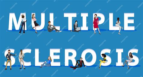 Premium Vector People On Multiple Sclerosis For Web Mobile App