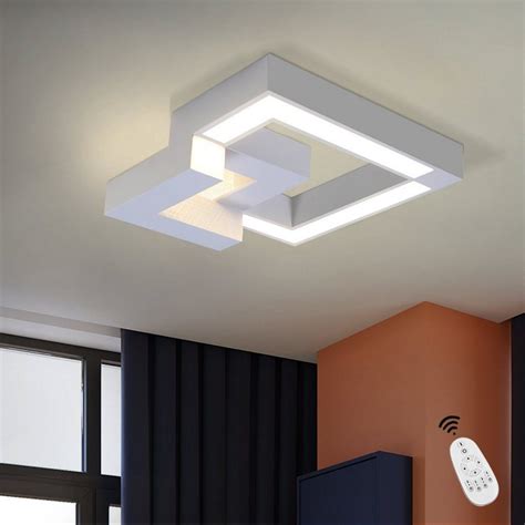 Zmh Deckenleuchte Led Deckenlampe Dimmbar Mit Fernbedienung