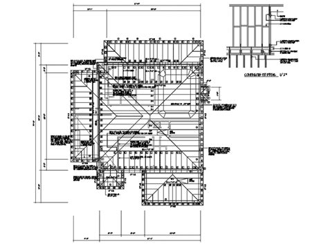 Fence Section Plan And Constructive Structure Details Dwg File Artofit