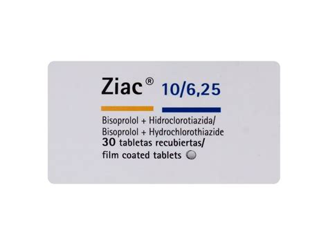 Comprar Ziac 10625 Mg 30 Tabletas Walmart Guatemala
