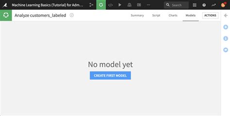 Machine Learning Basics Create First Model Option Not Displayed