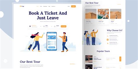 Travel Booking Landing Page Design Figma