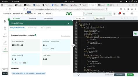 Day103 Geeksforgeeks Codingchallenge Geeksforgeeks Problemsolving