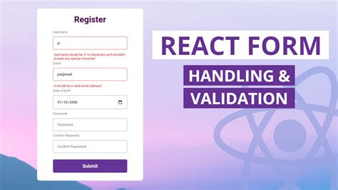 best ways to handle and validate react forms without a library youtube
