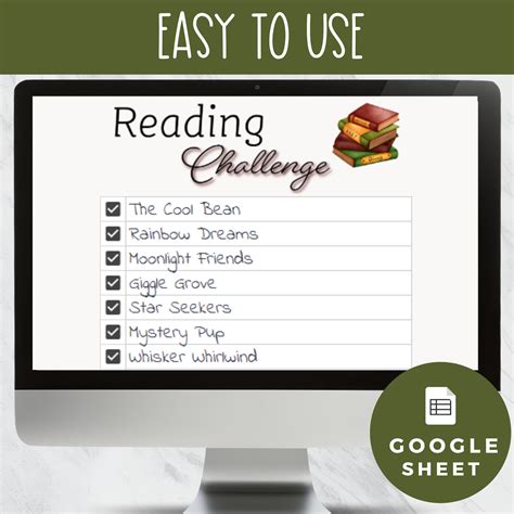 Homeschool Reading Log Checklist Book Lovers Challenge Tracker