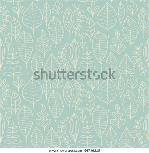 Seamless Pattern Leafautumn Leaf Background Seamless Stock Vector