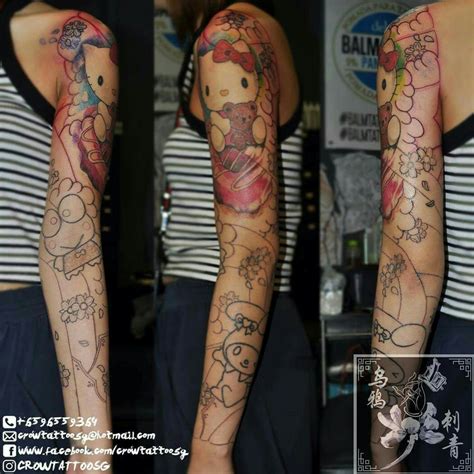 Hello Kitty Tattoo Sleeve