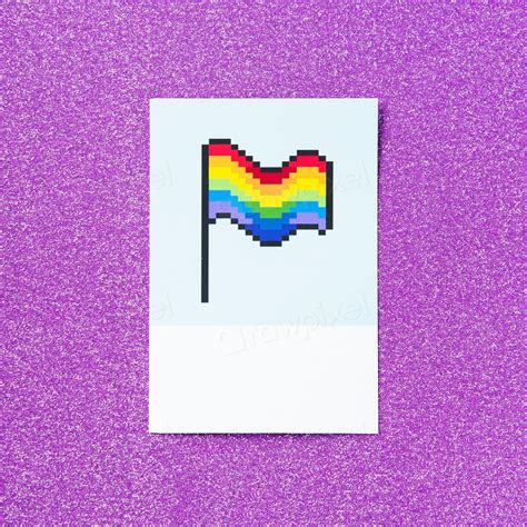 Pixelated Pride Lgbt Rainbow Flag Free Photo Rawpixel