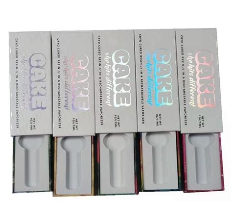 Cake Disposable Vape Pen 1ml Empty Hard Box Smokers Choice Uk