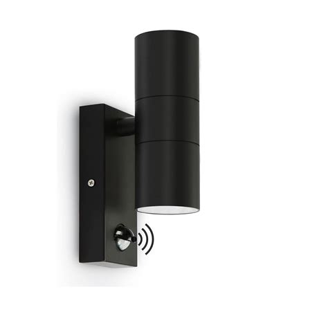 Outdoor Wall Light Pir Sensor Black Motion Sensor Wall Lights