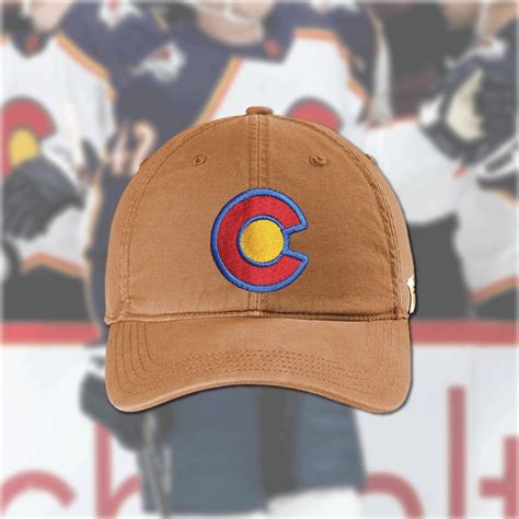 Colorado Avalanche Hat Carhartt Velcro Strap Cap Hockey T Etsy