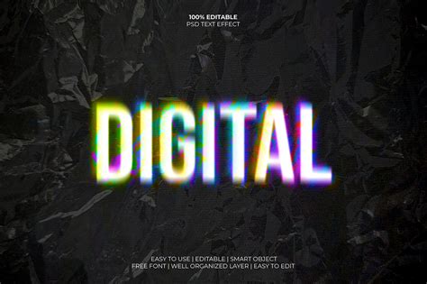 Digital Glitch Text Effect On Behance