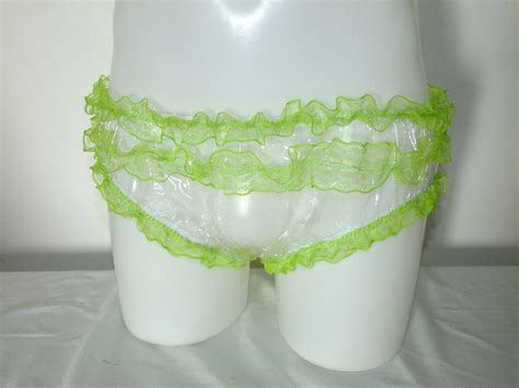 Baggy Pvc Panties Clear Frilly Sissy Knickers Vinyl Diaper Etsy