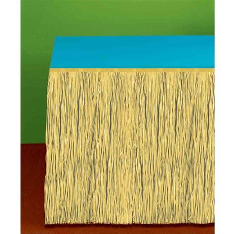 Luau Table Skirt Grass Natural Big W