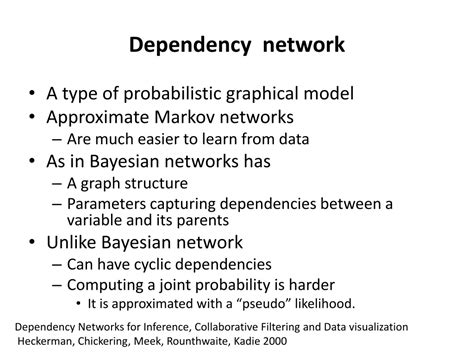 Ppt Dependency Networks Powerpoint Presentation Free Download Id