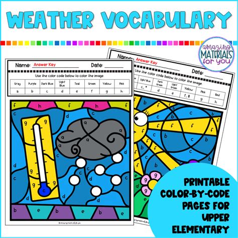 Weather Color By Code Made By Teachers