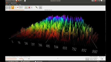 Spectrum3d 220 Audio Spectrum Analyzer In 3d For Linux Youtube