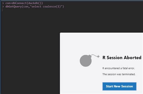 Crash On Single Argument COALESCE Issue 1222 Duckdb Duckdb GitHub