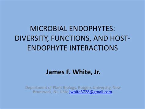 Microbial Endophytes Diversity Functions And Host Endophyte